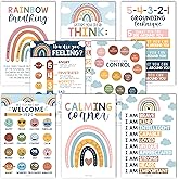 Amazon.com: Whaline 12 Sheets Calming Corner Classroom Posters Boho ...