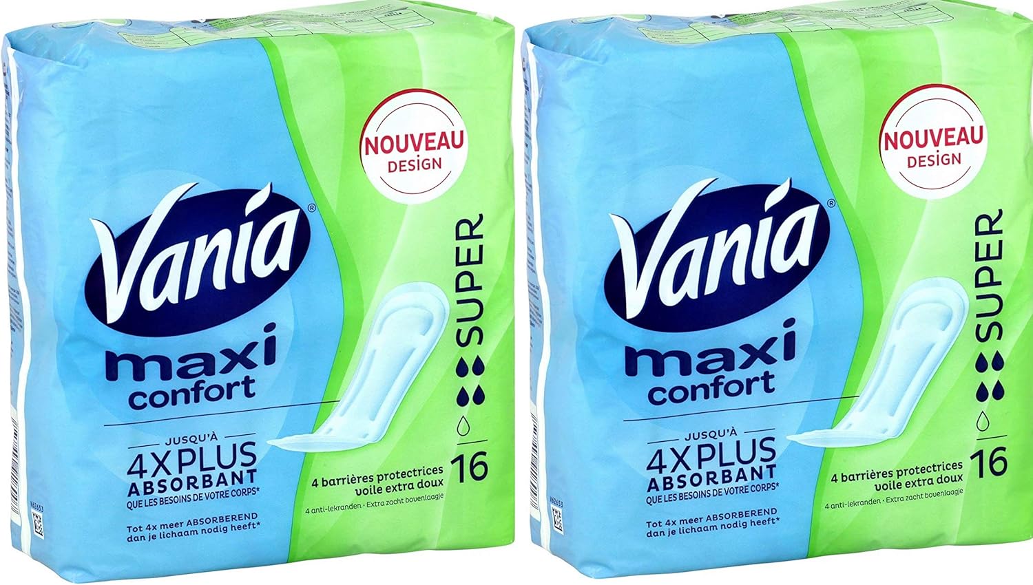Vania - Maxi Confort Super - Sachet de 16 Serviettes Périodiques - Lot ...