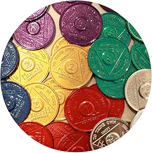 Amazon.com: 30 AA Tokens Medallions Chips Sobriety Bulk Lot Aluminum ...