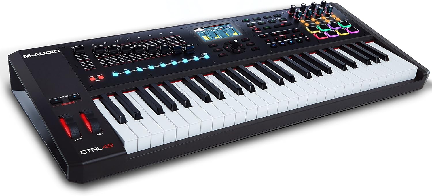 M-Audio CTRL49 Tastiera Controller Midi USB Professionale a 49 Tasti Semi Pesati con Aftertouch ...