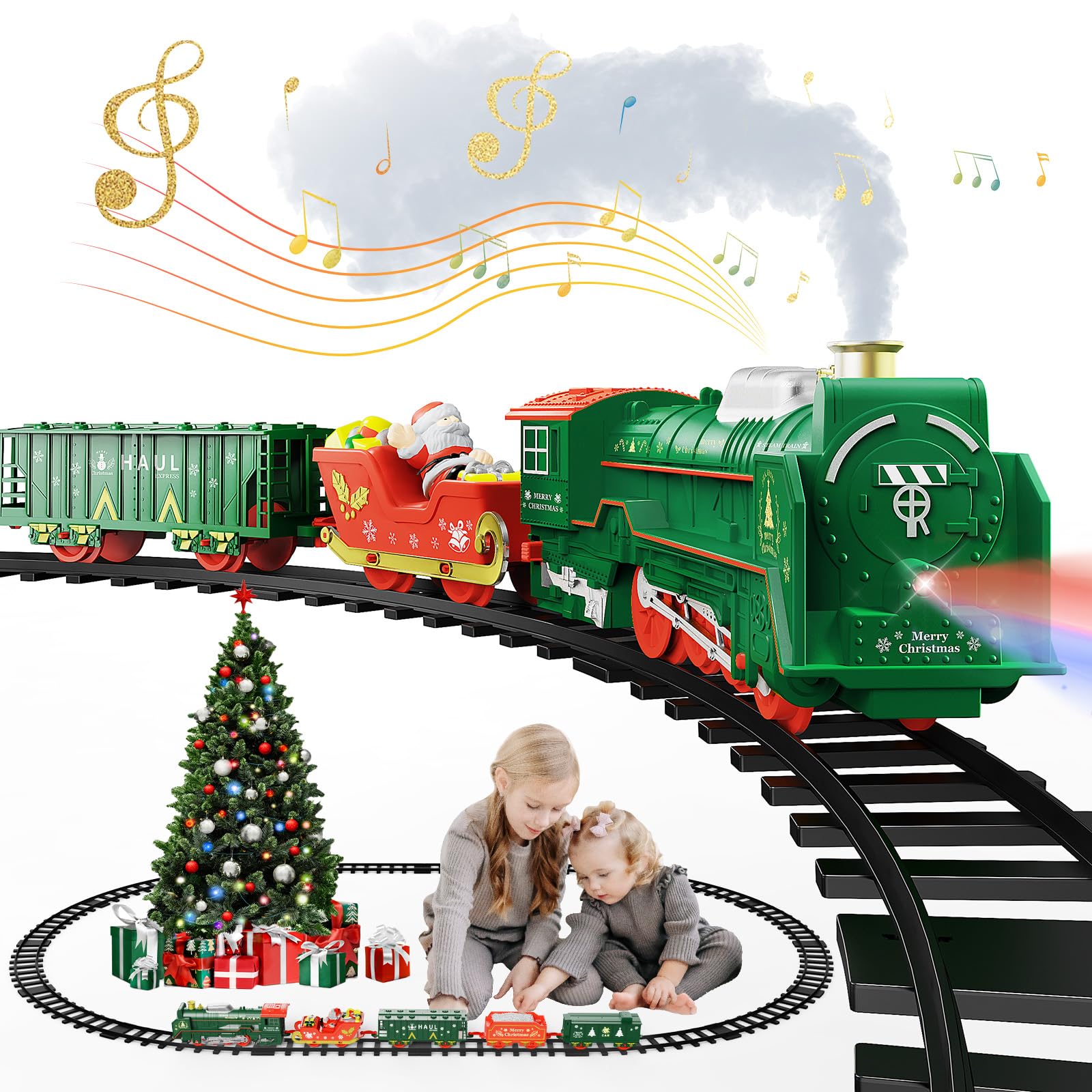 Christmas Train Sets for Around The Tree, Train for Christmas Tree with ...