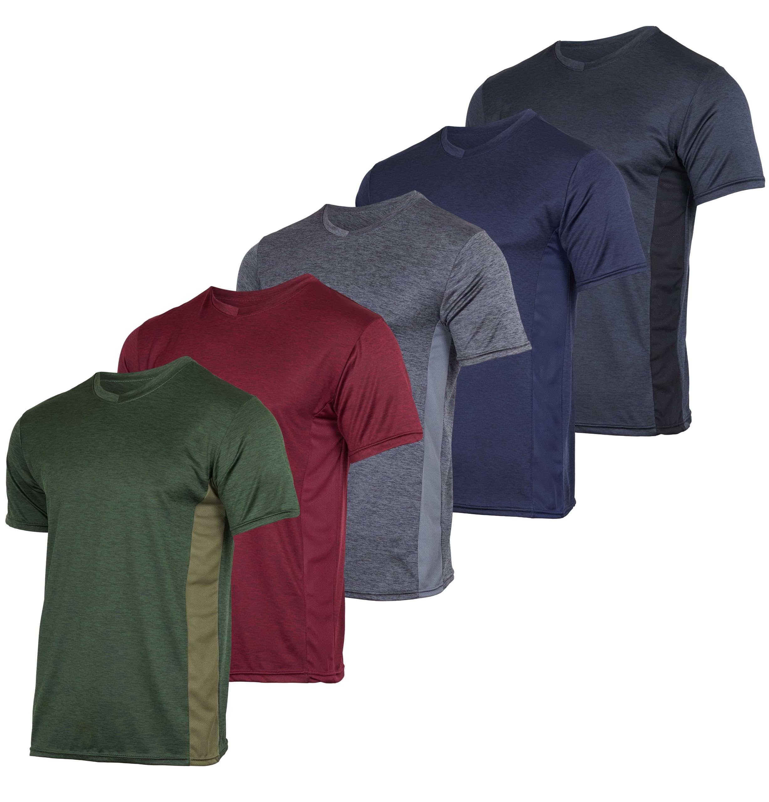 Real Essentials Athletic V Neck Tshirt Shirts T-Shirts Men Quick Dry ...