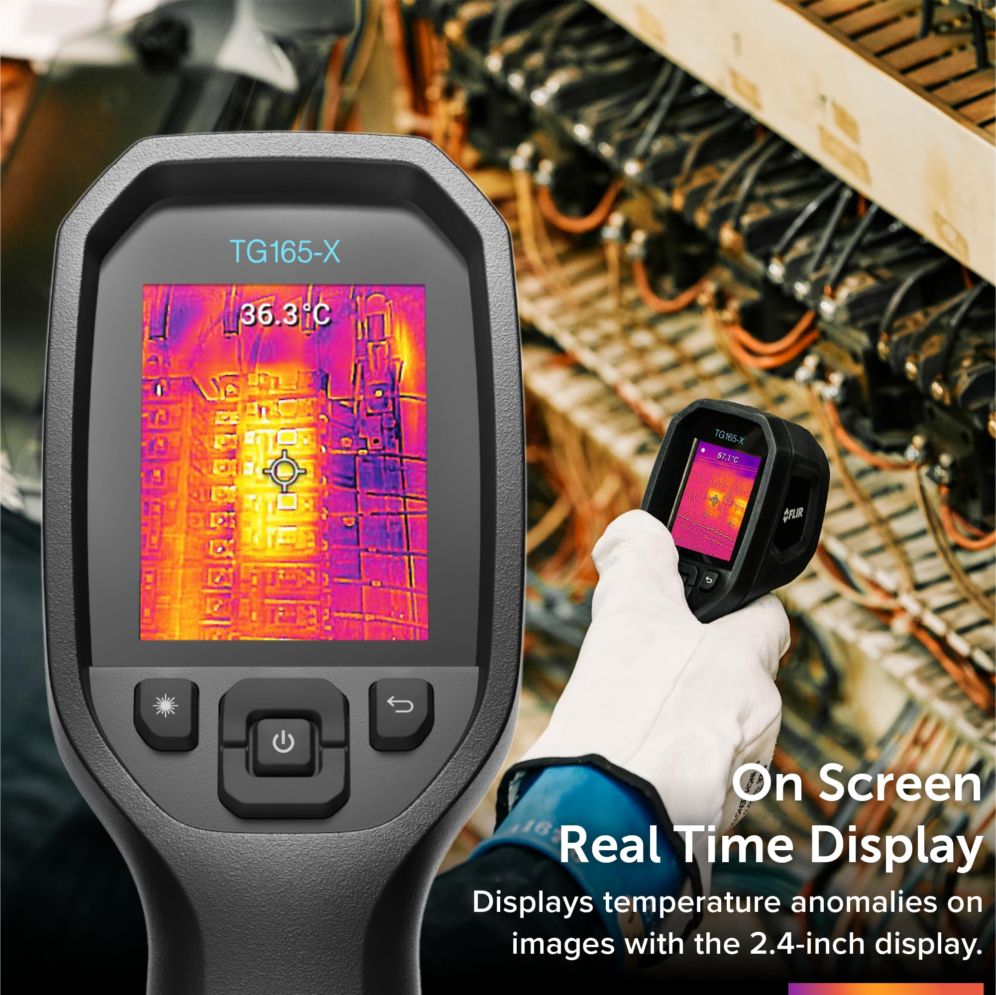 FLIR TG165-X Thermal Imaging Camera With Bullseye Laser: Commercial ...