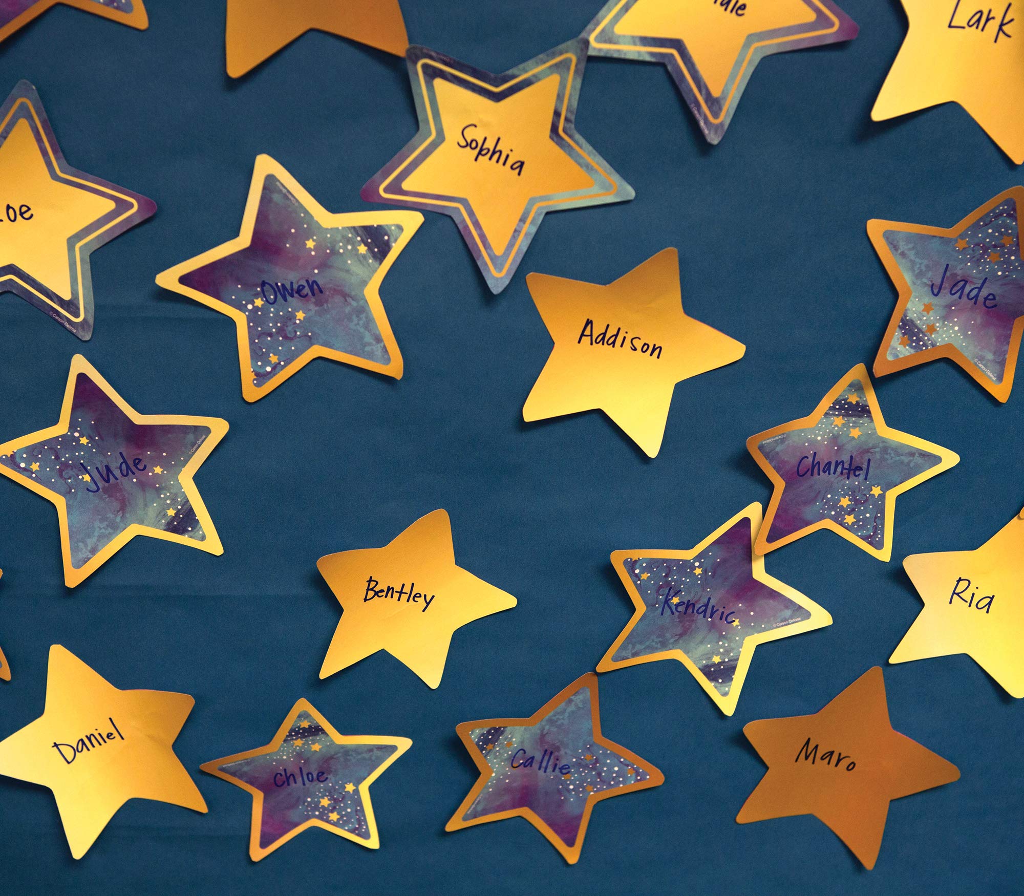 Mua Carson Dellosa Galaxy 36 Stars Cutouts, Marble & Gold Star Cutouts ...