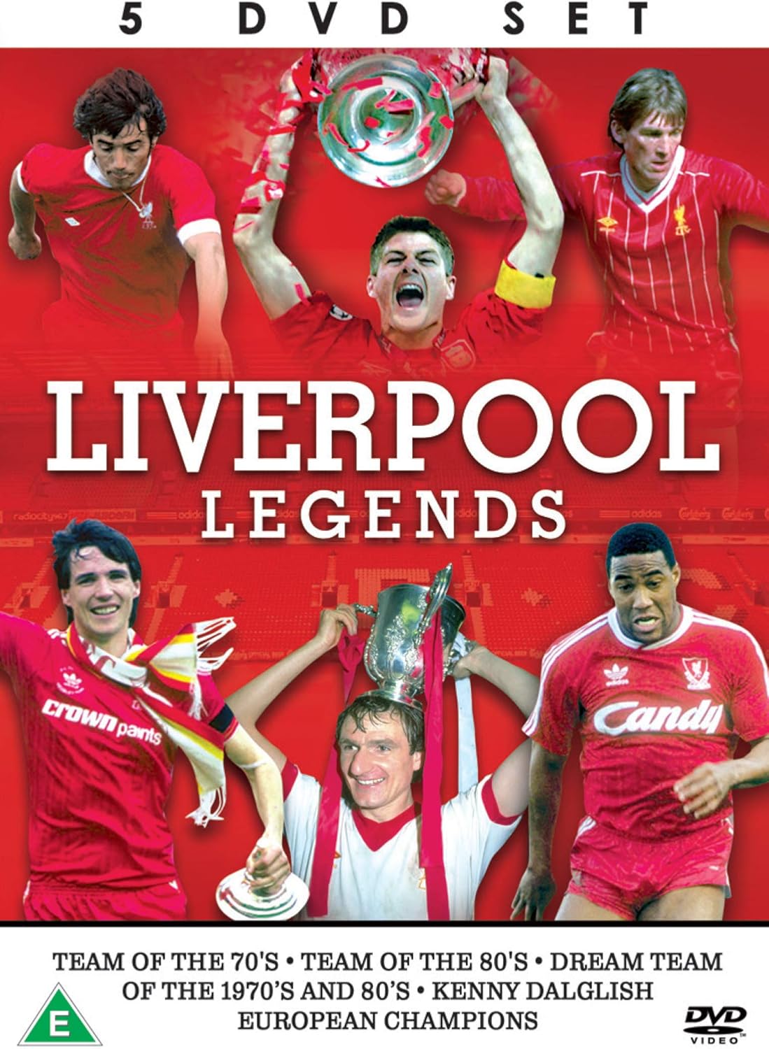Liverpool Legends - 5 DVD SET LFC Football Club Team of the 70s Team of ...