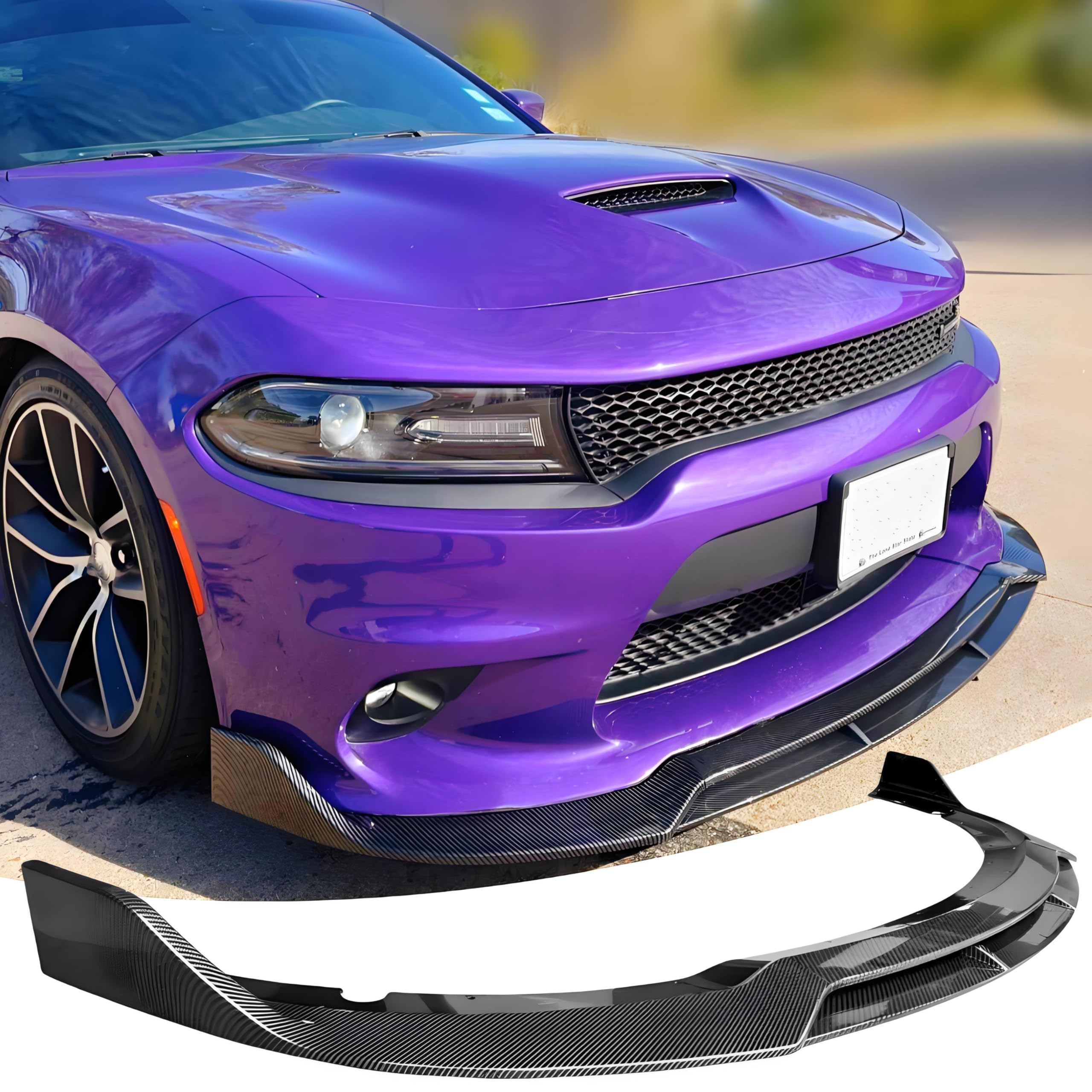 NEESPOC Front Bumper Lip Splitter Spoiler Fit for Dodge Charger SRT ...