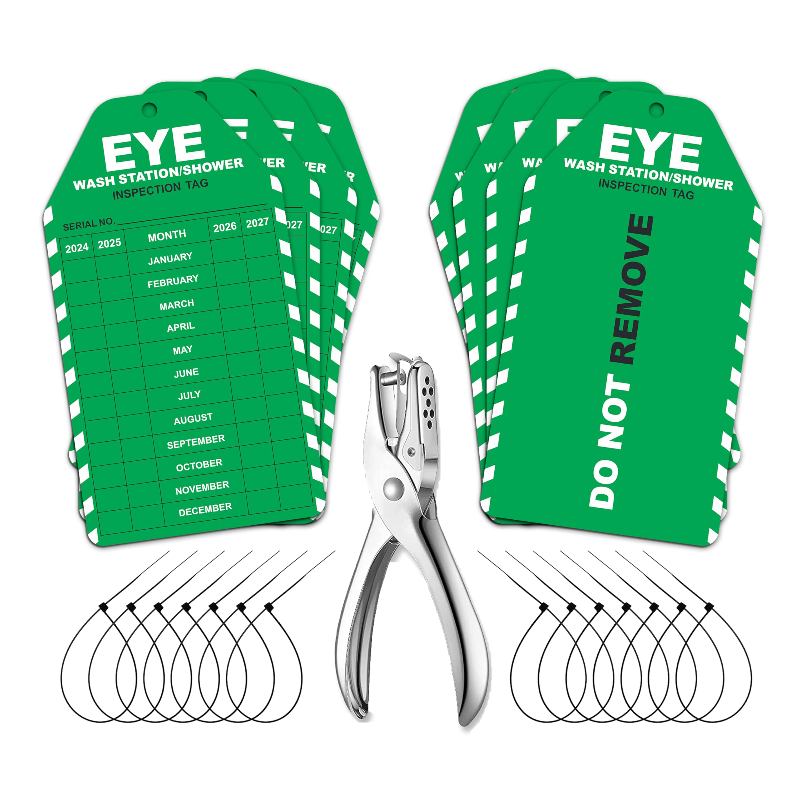Mua Eye Wash Station Inspection Tags 25 Pack, 2024-2027 Yearly Monthly ...
