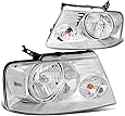 Amazon.com: DNA Motoring HL-OH-F1504-CH-CL1 Headlight (Driver ...