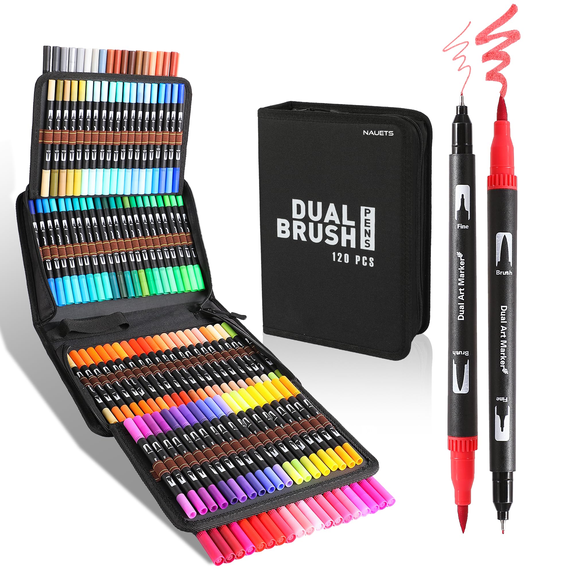 Mua Double Brush Marker Pens,120 Colors Markers Set,Double Tip Brush ...