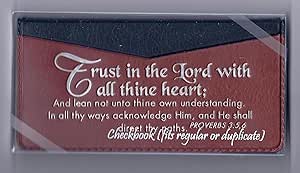 Amazon.com: Christian Checkbook Cover "Trust in the Lord with all thine ...