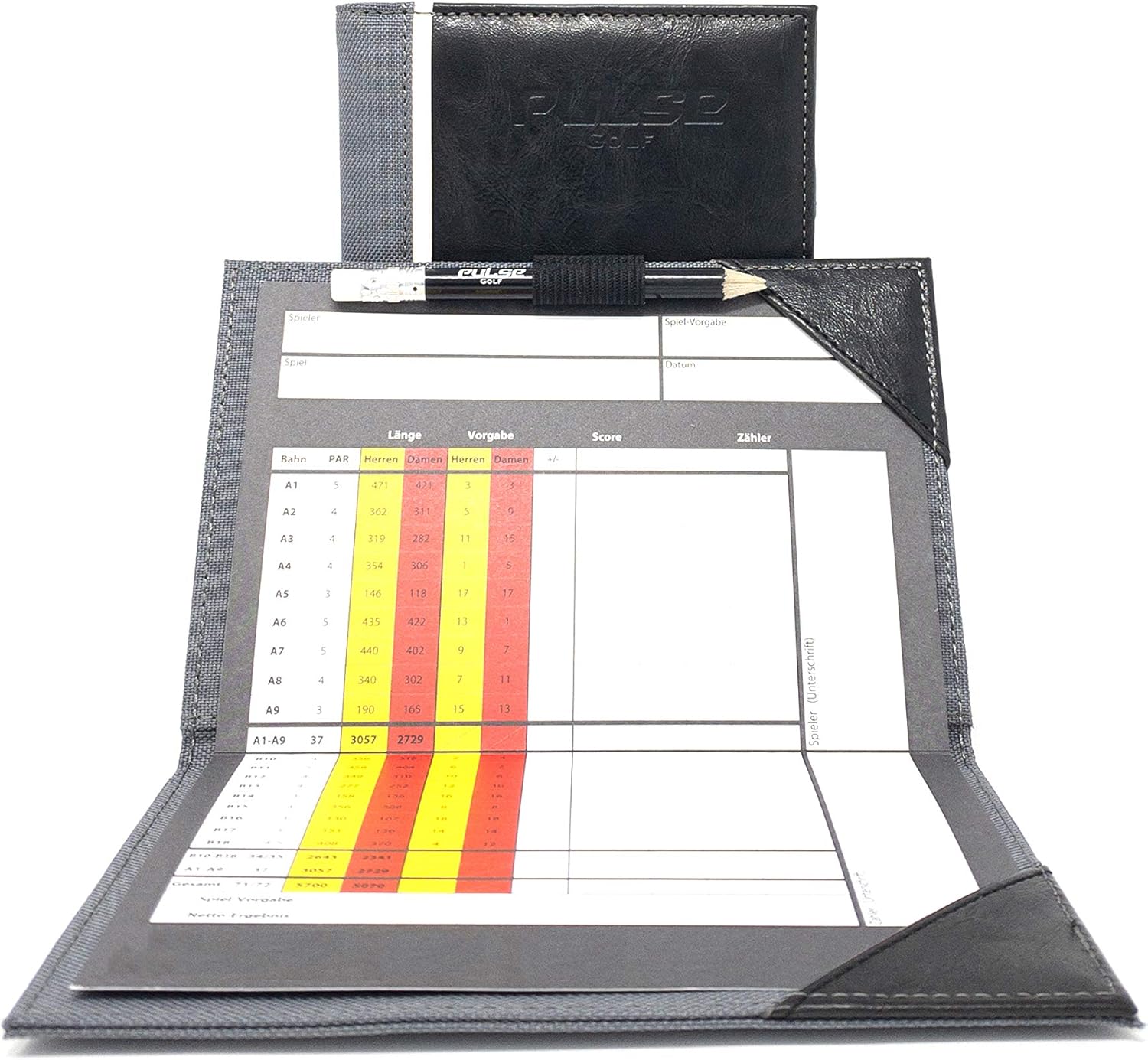 PulseGolf Scorecard folder – scorecard holder – scorecard case – BigaMart