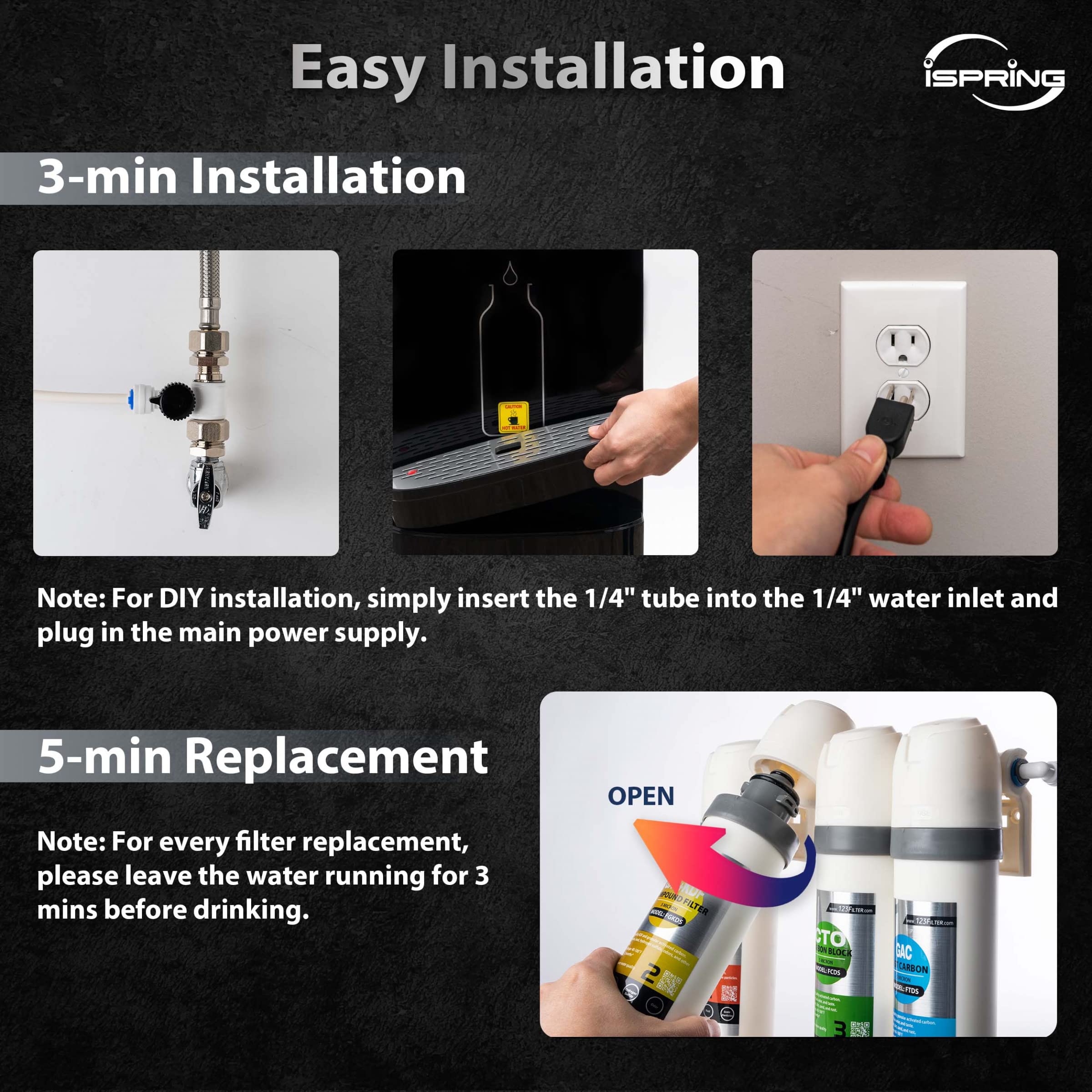 Mua iSpring Bottleless Water Dispenser with Built-in 4-Stage Filtration ...