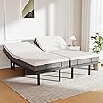 Amazon.com: Marsail MS01 Split King Adjustable Bed Frame + 10-inch Gel Memory Foam Mattress ...