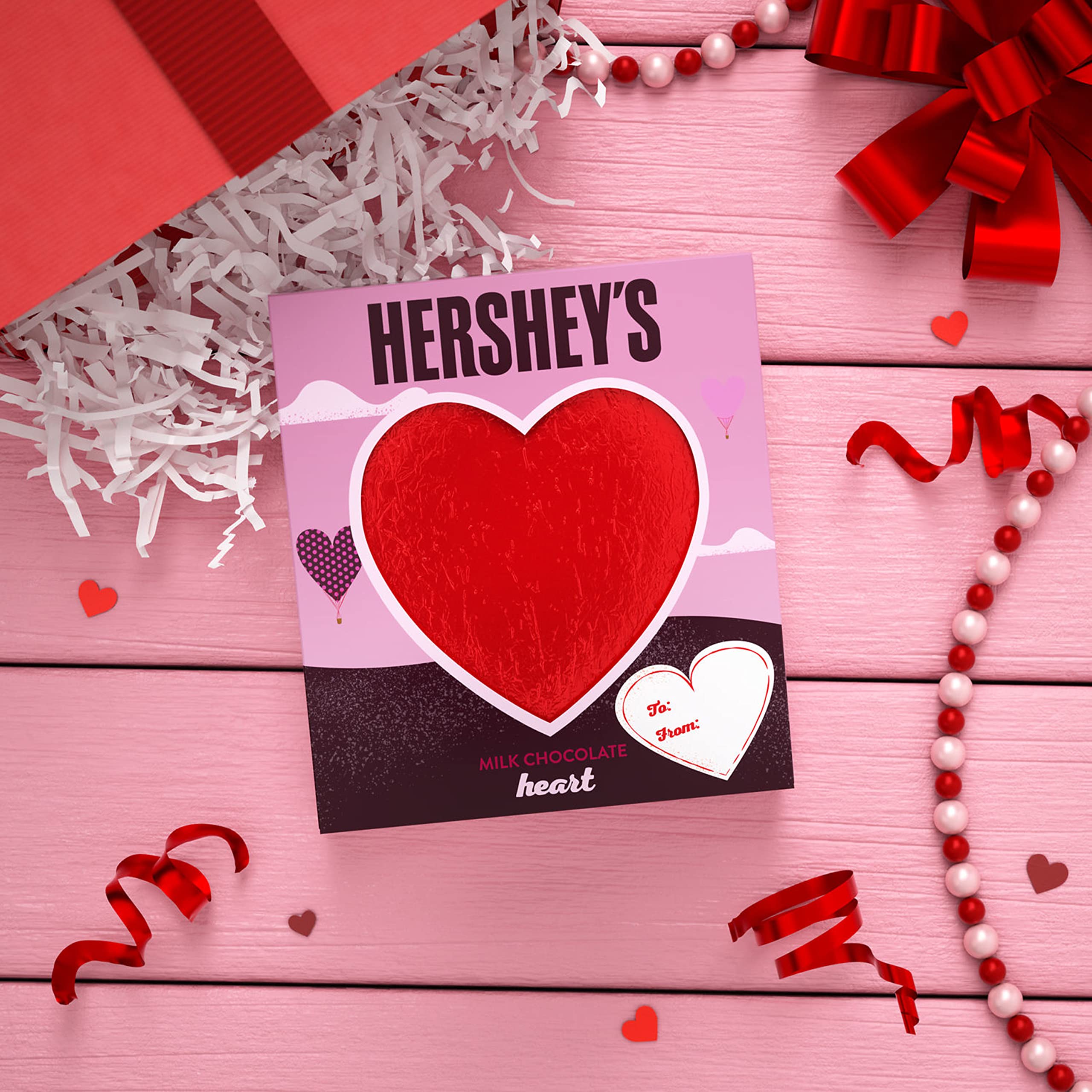 Mua HERSHEY'S Milk Chocolate Heart, Valentine's Candy Gift Box, 5 oz ...