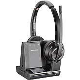 Plantronics Savi 8200 Series Wireless Dect Headset System : Amazon.com ...