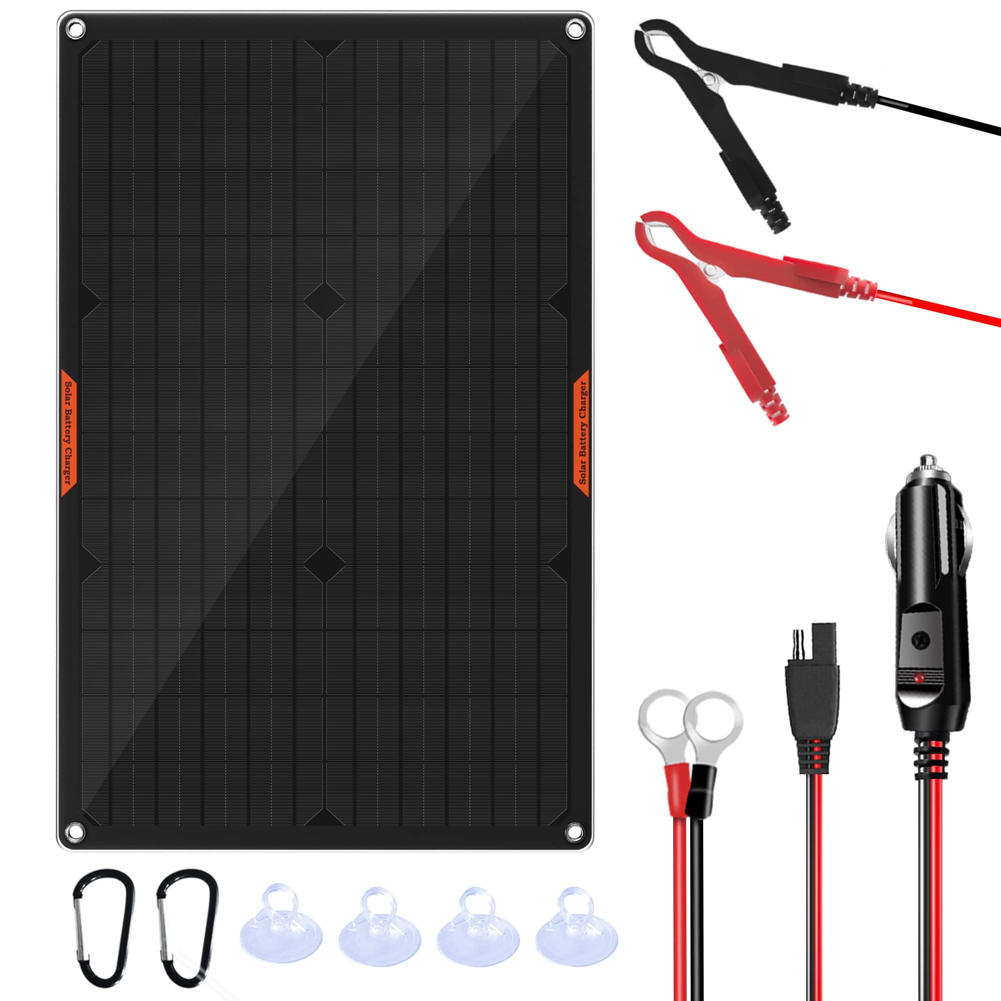 OYMSAE 30 Watt 12 Volt Solar Panel Solar Trickle Charger 30W 12V ...