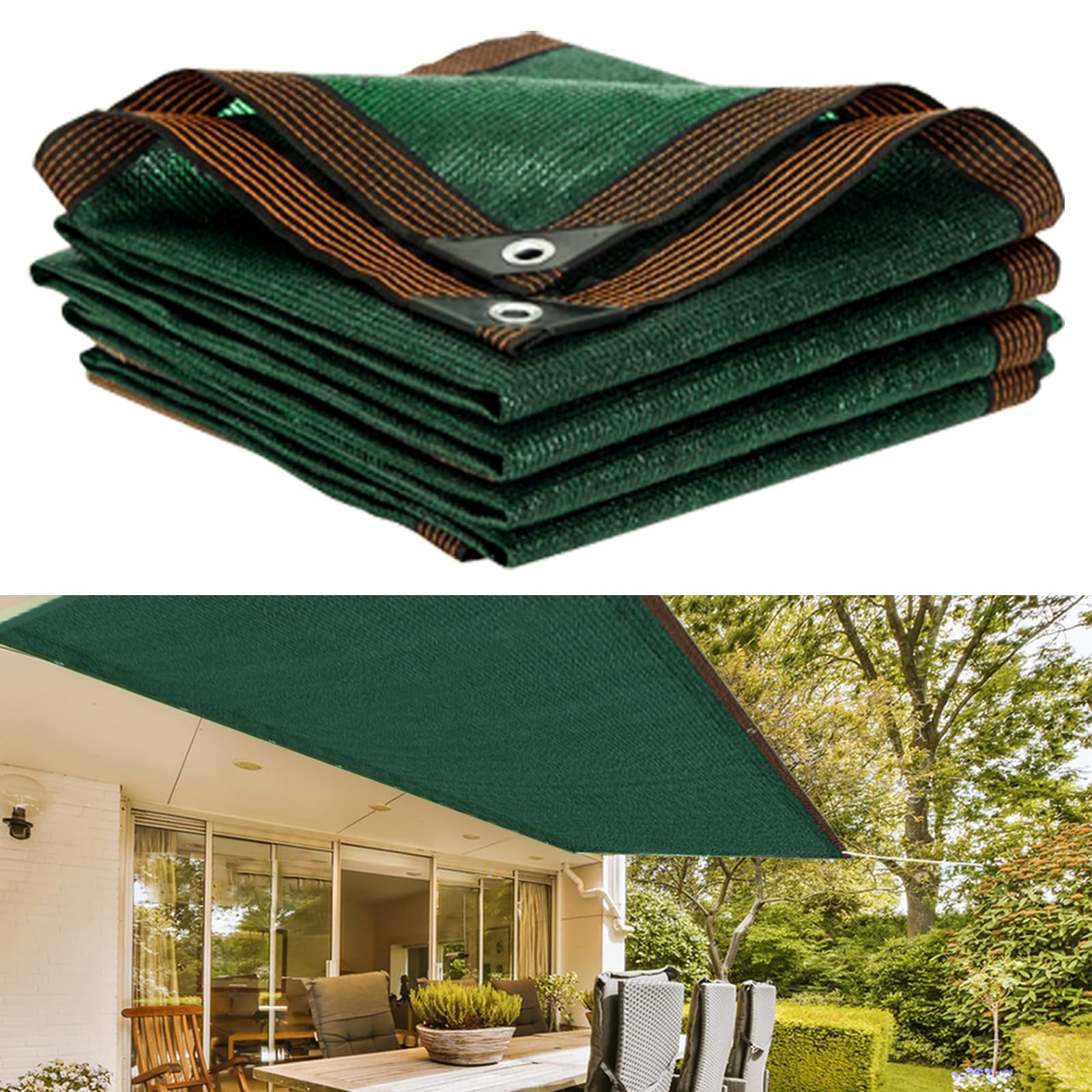 succulentlovers 96% Blackish Green Shade Cloth, 6.5x10 FT Shade Net ...