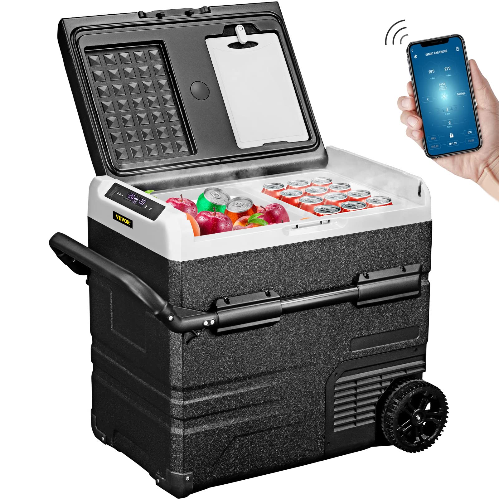 Mua VEVOR 12 Volt Refrigerator 59Qt, Dual Zone Car Fridge Freezer w/App ...
