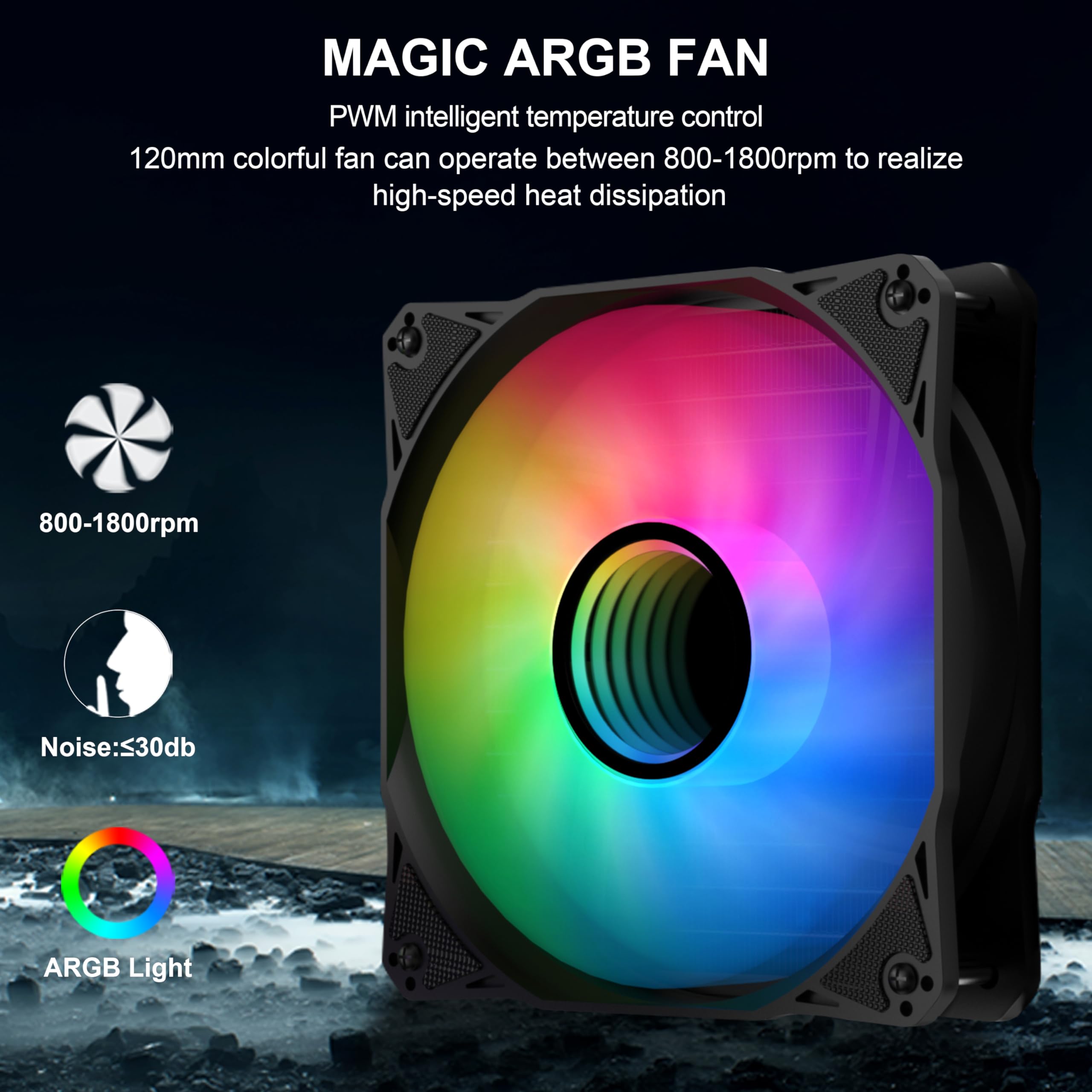 Mua SAMA PS360 Black Liquid Cooler 360mm AIO Radiator ARGB Effects Tube ...