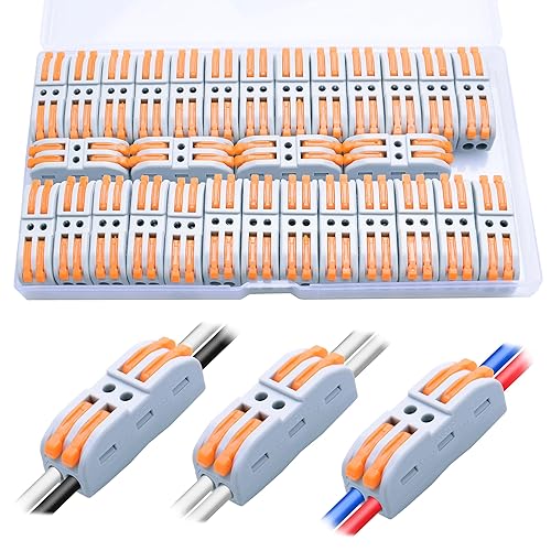 Quick Wire Connectors Push In 25/50/100PCS Butt Compact Splicing Wire