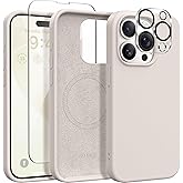 Amazon.com: BANLEA for iPhone 15 Pro Max Case, Built-in Screen Protector & Stand, with Camera ...