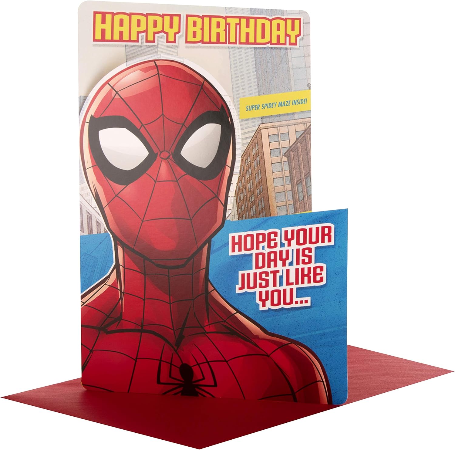 Hallmark Spiderman Activity Birthday Card ‘Maze’ – Medium – BigaMart