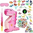 Amazon.com: Hanaive 141 Pcs Dinosaur Piñata for Birthday Party, Dino ...