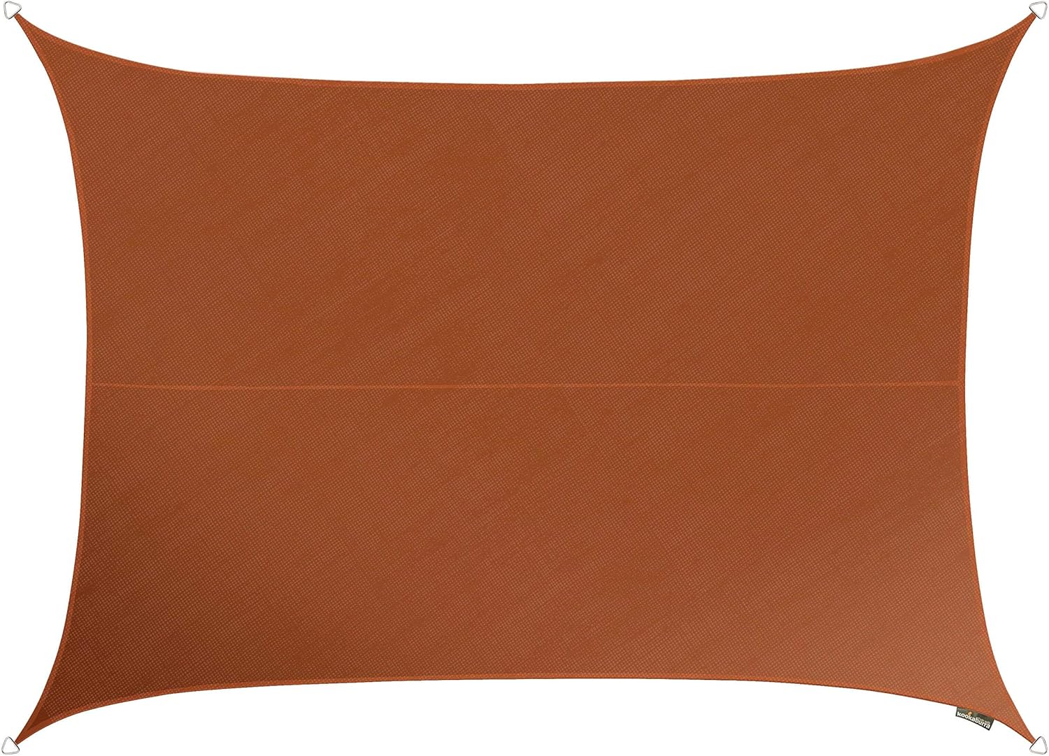 Kookaburra 3m x 2m Rectangle 320gsm Knitted Sun Sail Shade Canopy 93.3% ...