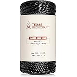 Amazon.com: Texas Bushcraft Tarred Bank Line Twine - #36 Black Nylon ...