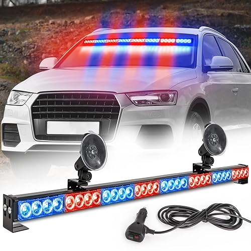 Led Warning Lights 36 Inch Police Emergency Strobe Light Bar 13 Flash ...