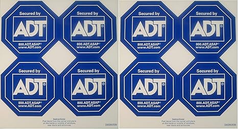 ADT Authentic Security Decals Window Stickers: Amazon.ca: Home & Kitchen