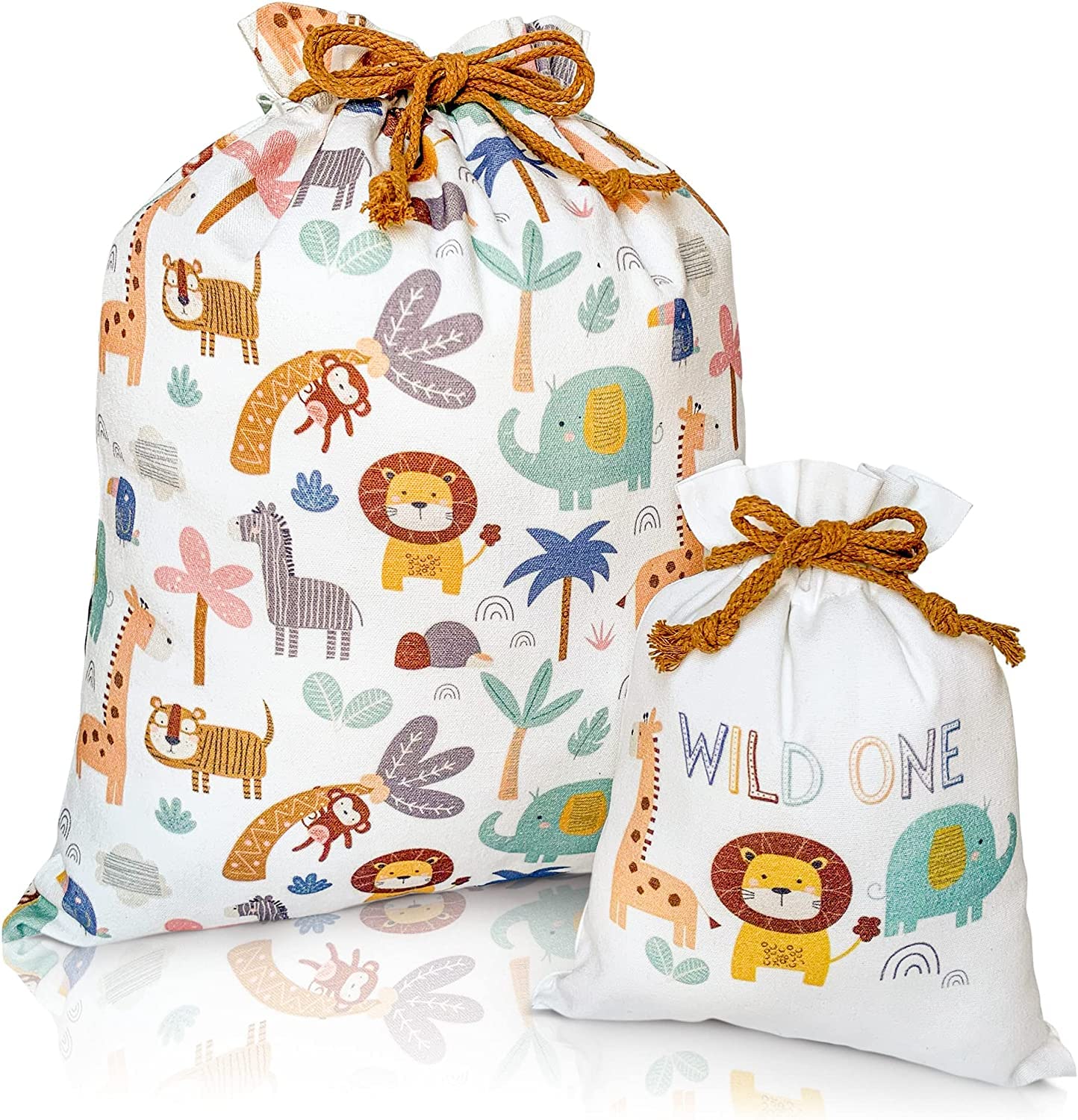 Gather & Knot Drawstring Gift Bags | 20" Large 12" Small | Premium ...
