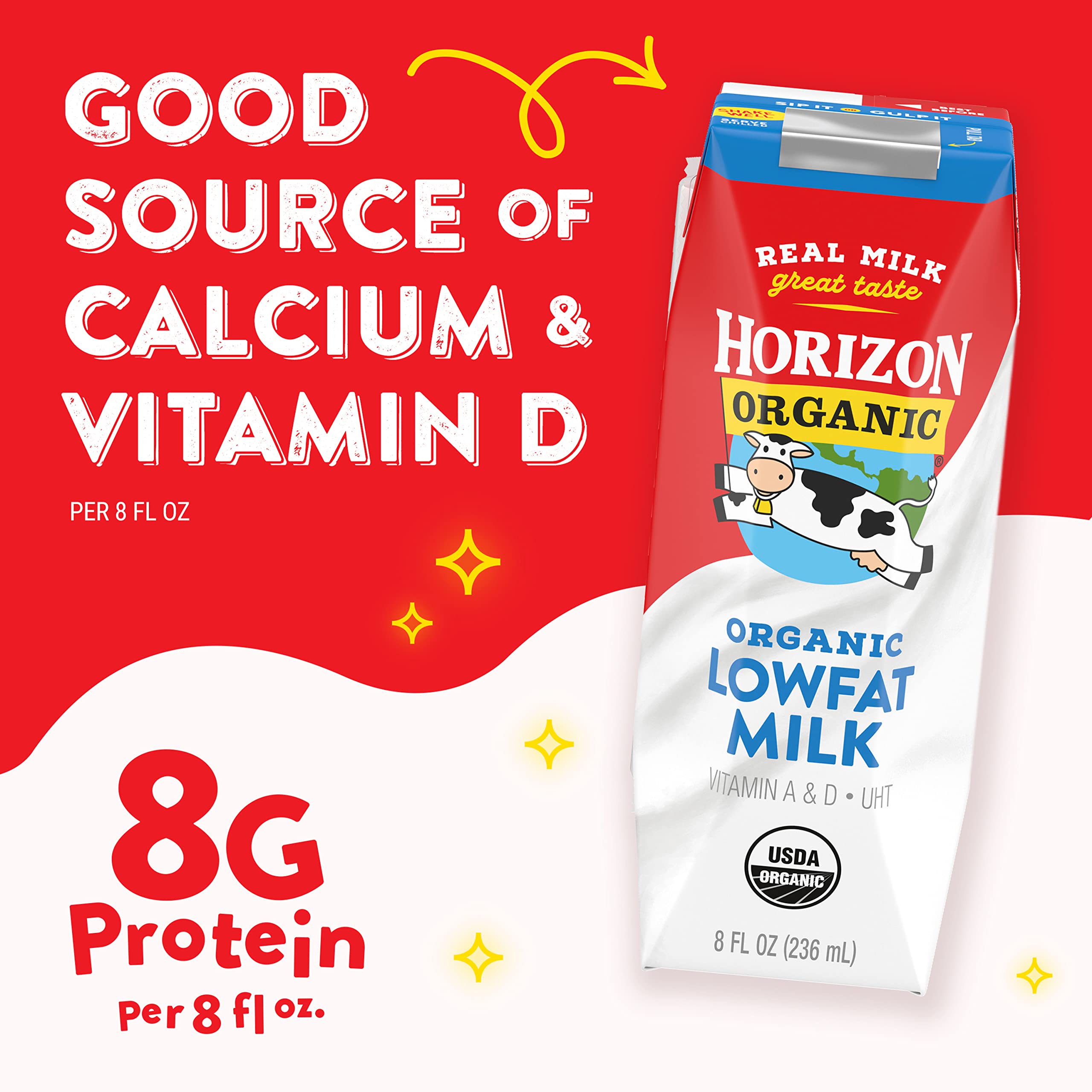 Mua Shelf-Stable 1% Low Fat milk Boxes, 8 Fl Oz (Pack of 18) trên ...