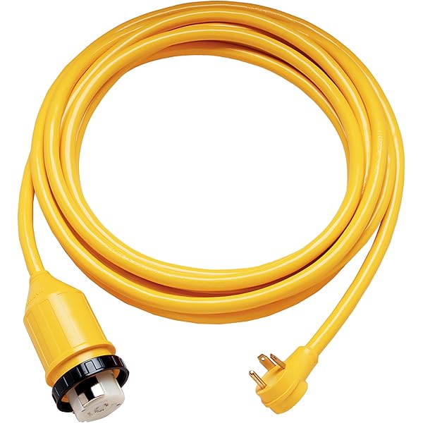 50 Amp Generator Cord Conntek 17513 Marine Shore Pigtail Adapter Cord ...