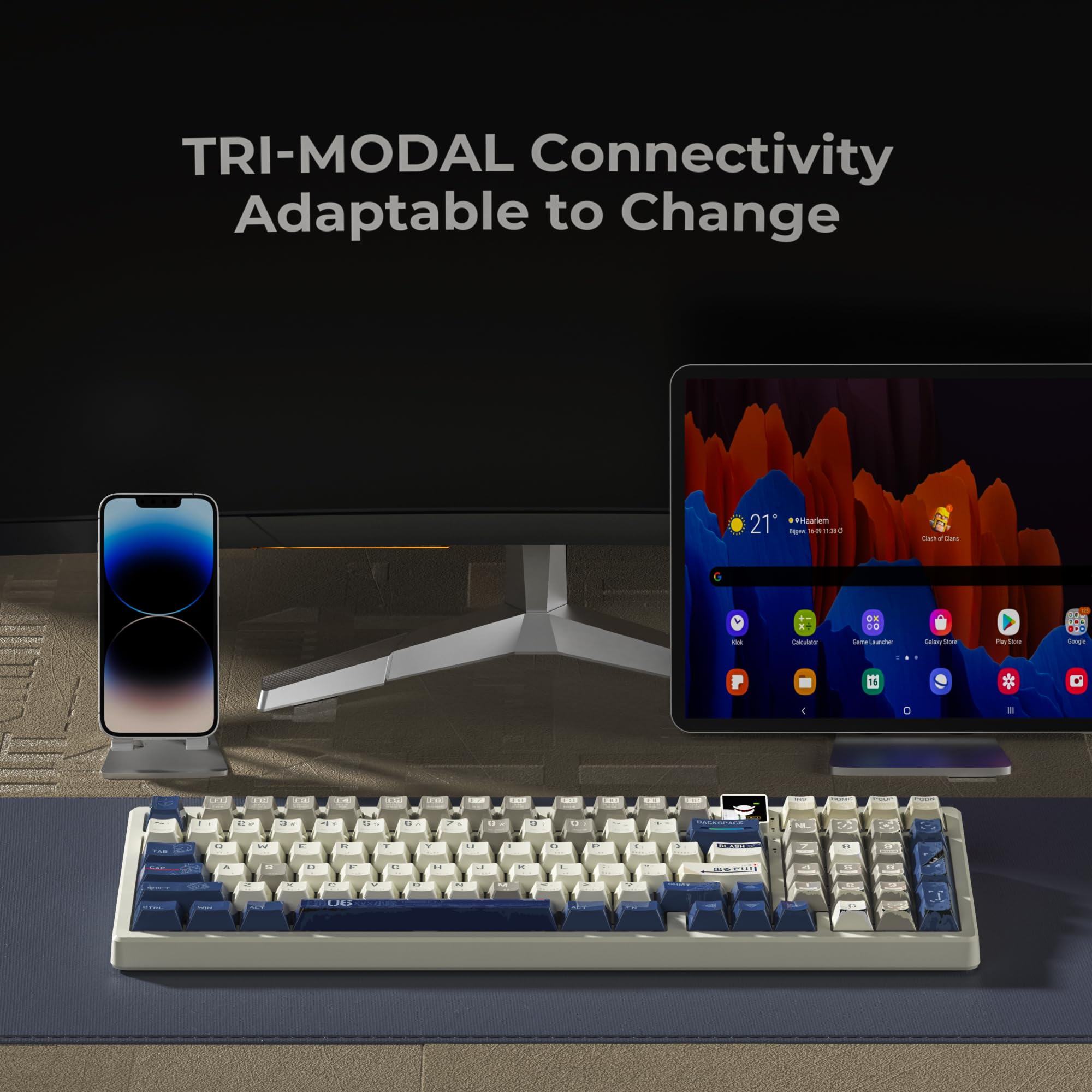 Mua Gundam Keyboard,XVX K98 Wireless Gaming Keyboard,Cherry Profile ...