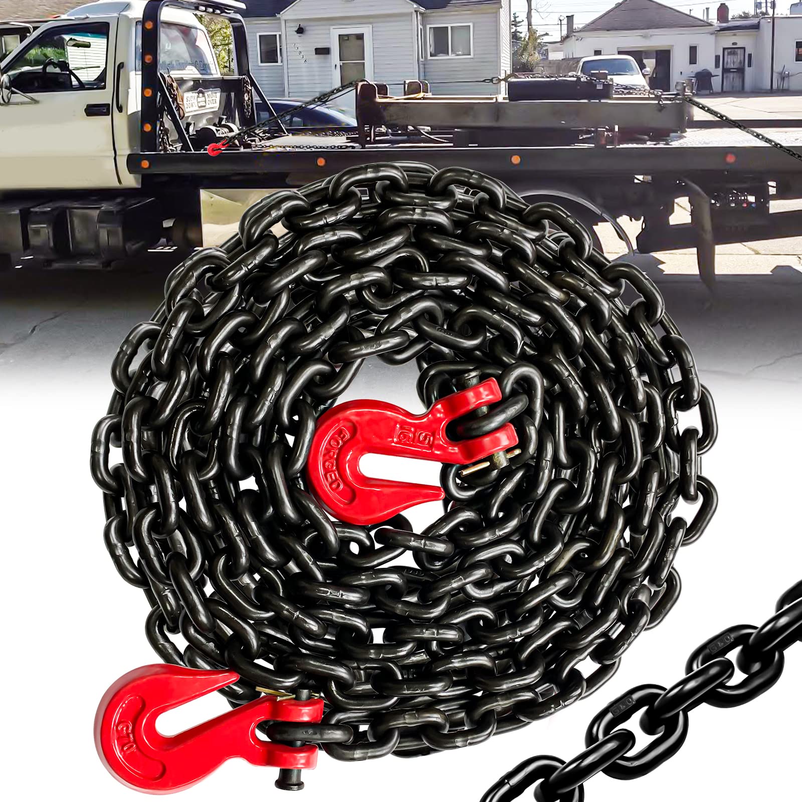 Mua FITHOIST G80 Transport Binder Chain 5/16 Inch x 20 Foot | Tow Chain ...