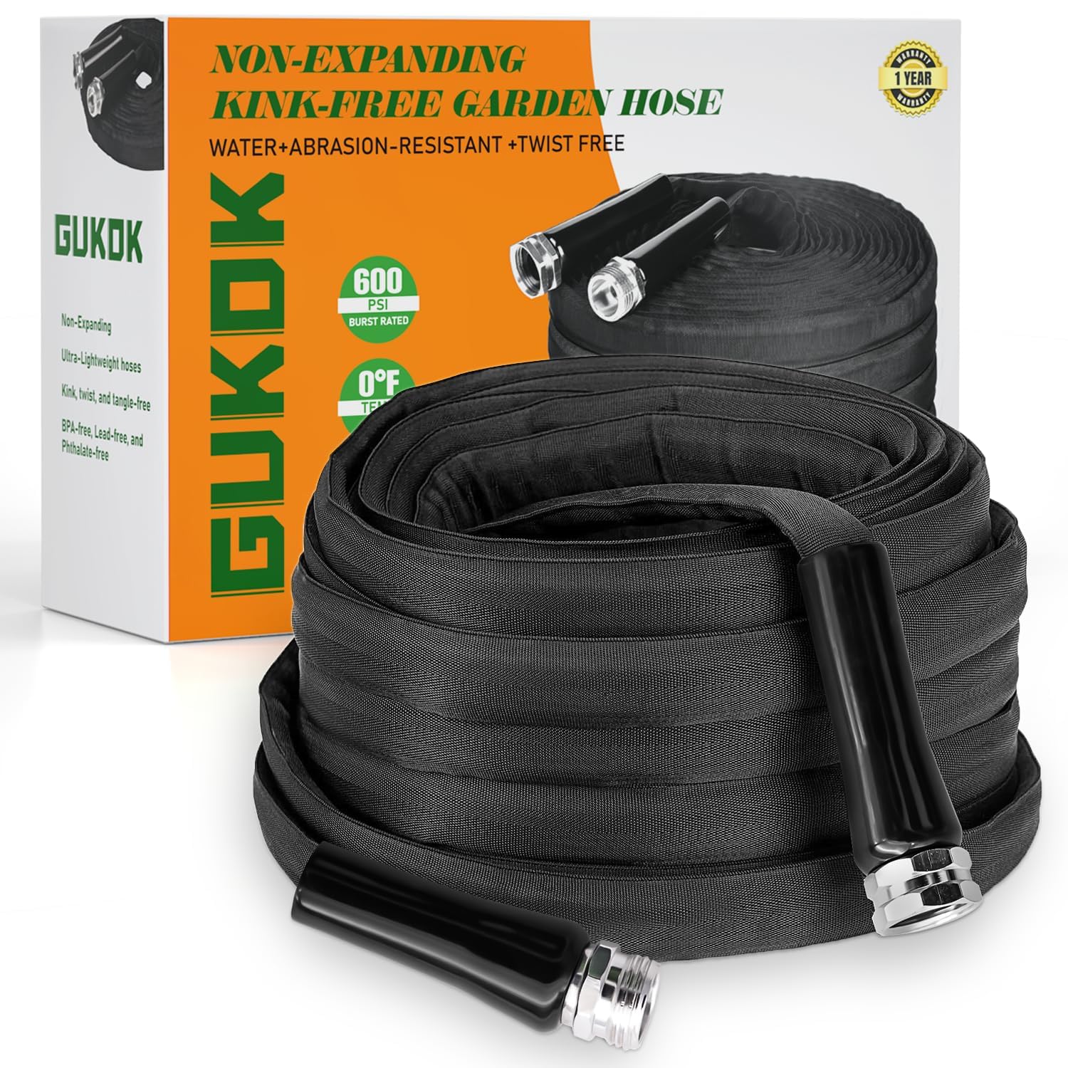 Mua Non-Expanding Garden Hose, Ultra Lightweight, Abrasion Resistant ...