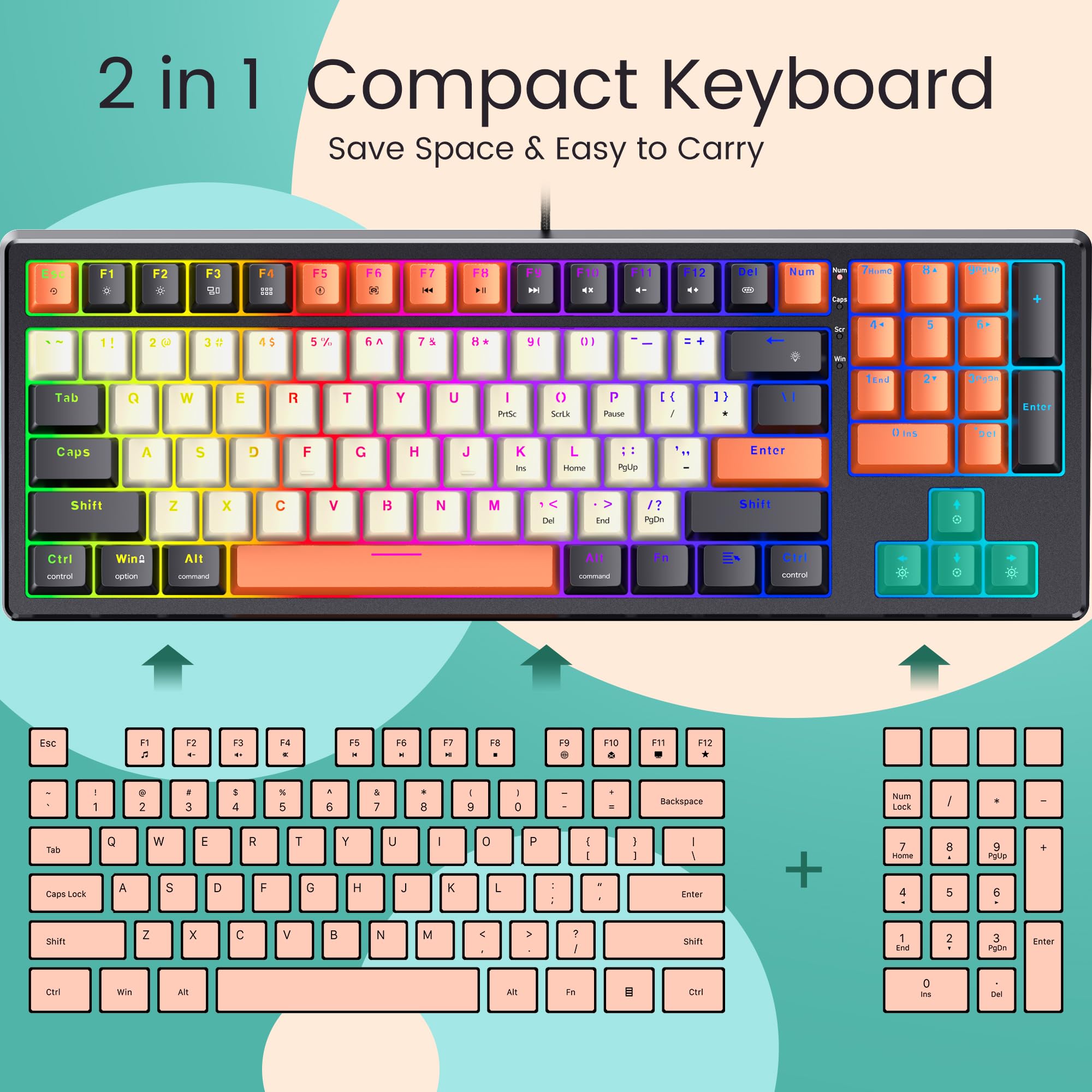 Mua RisoPhy Gasket Mechanical Keyboard, Programmable 93 Keys RGB ...