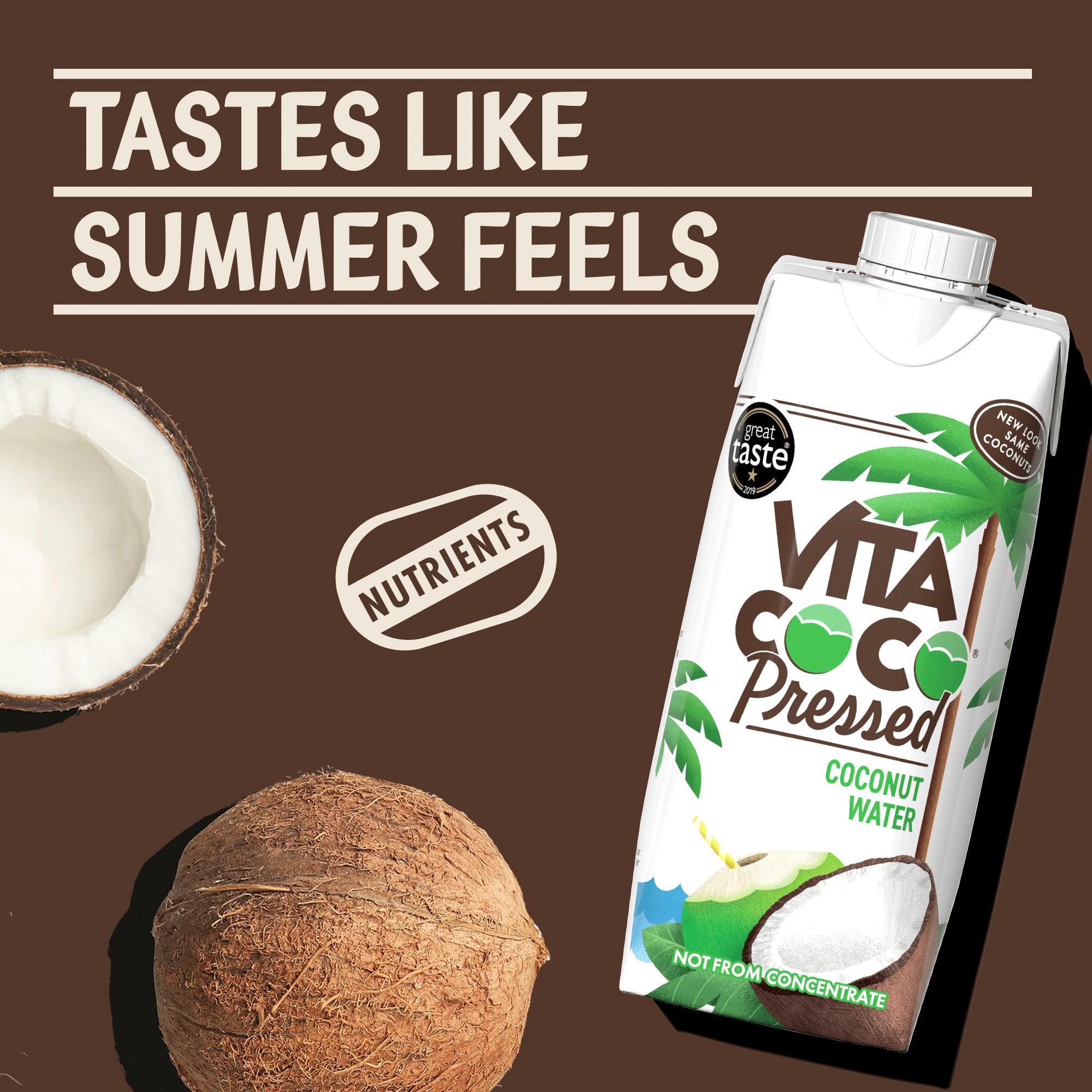 Mua Vita Coco Pressed Coconut Water Multipack 330ml x 12, Naturally ...