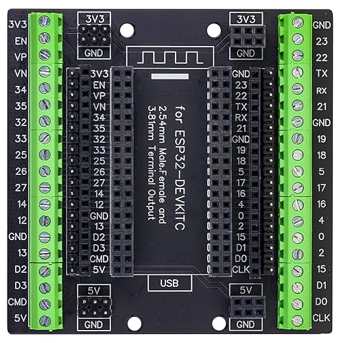 whiteeeen for ESP32 Super Breakout Board 3.81mm / 0.15" Terminal GPIO ...