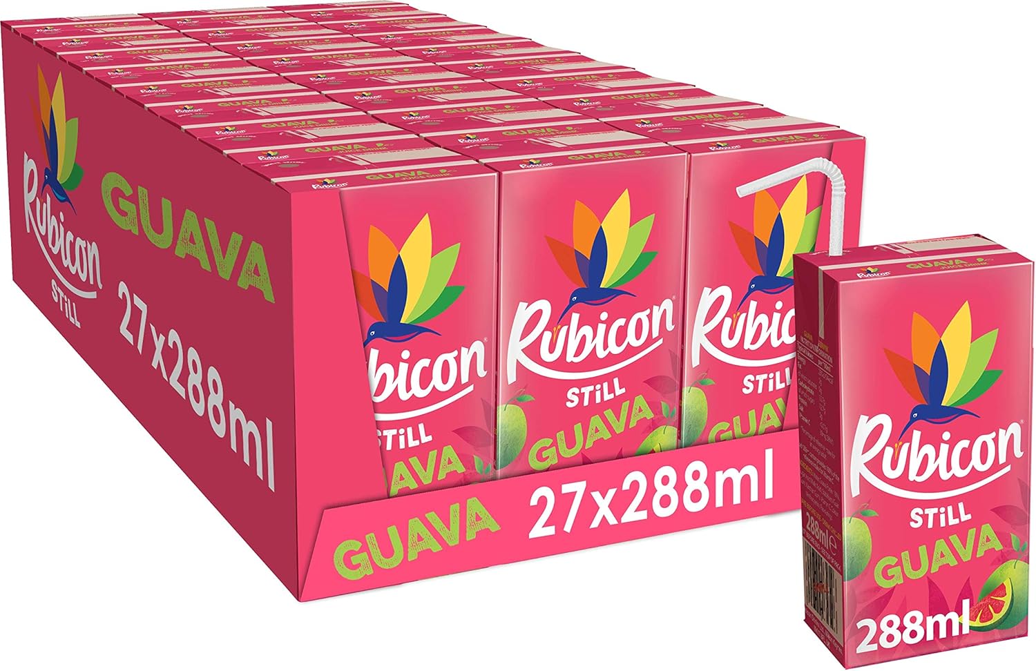 Rubicon Still Guava Juice Drink, 288 ml, (Pack of 27 Cartons): Amazon ...