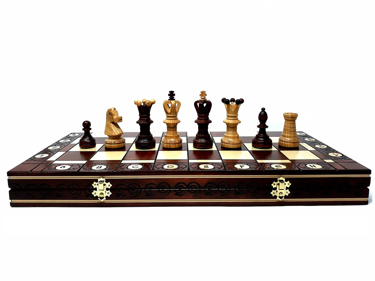 Prime Chess AMBASSADOR Cherry Madera Juego de ajedrez 54cm/21 Pulgadas ...