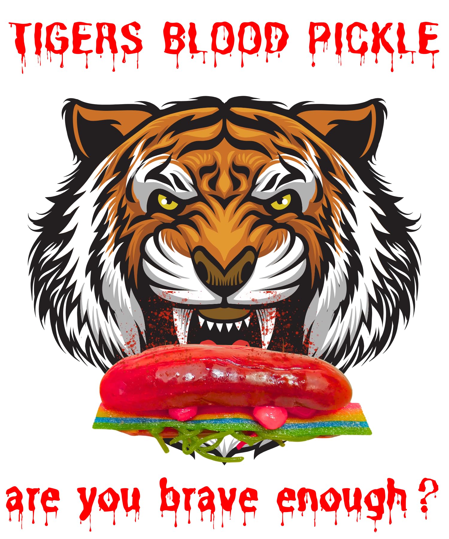 Tigers Blood Pickle Kit With Mexican Candy (Dulces Mexicano) Gift Pouch ...