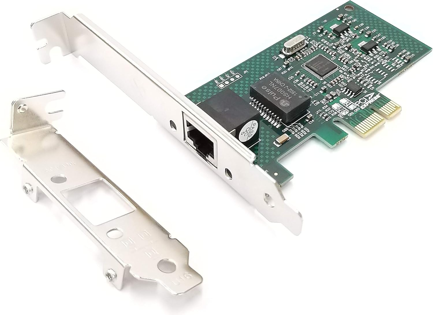 Amazon.com: HINYSENO 1 Port RJ-45 10/100/1000Mbps PCI-Express x1 Gigabit Ethernet Server Adapter ...