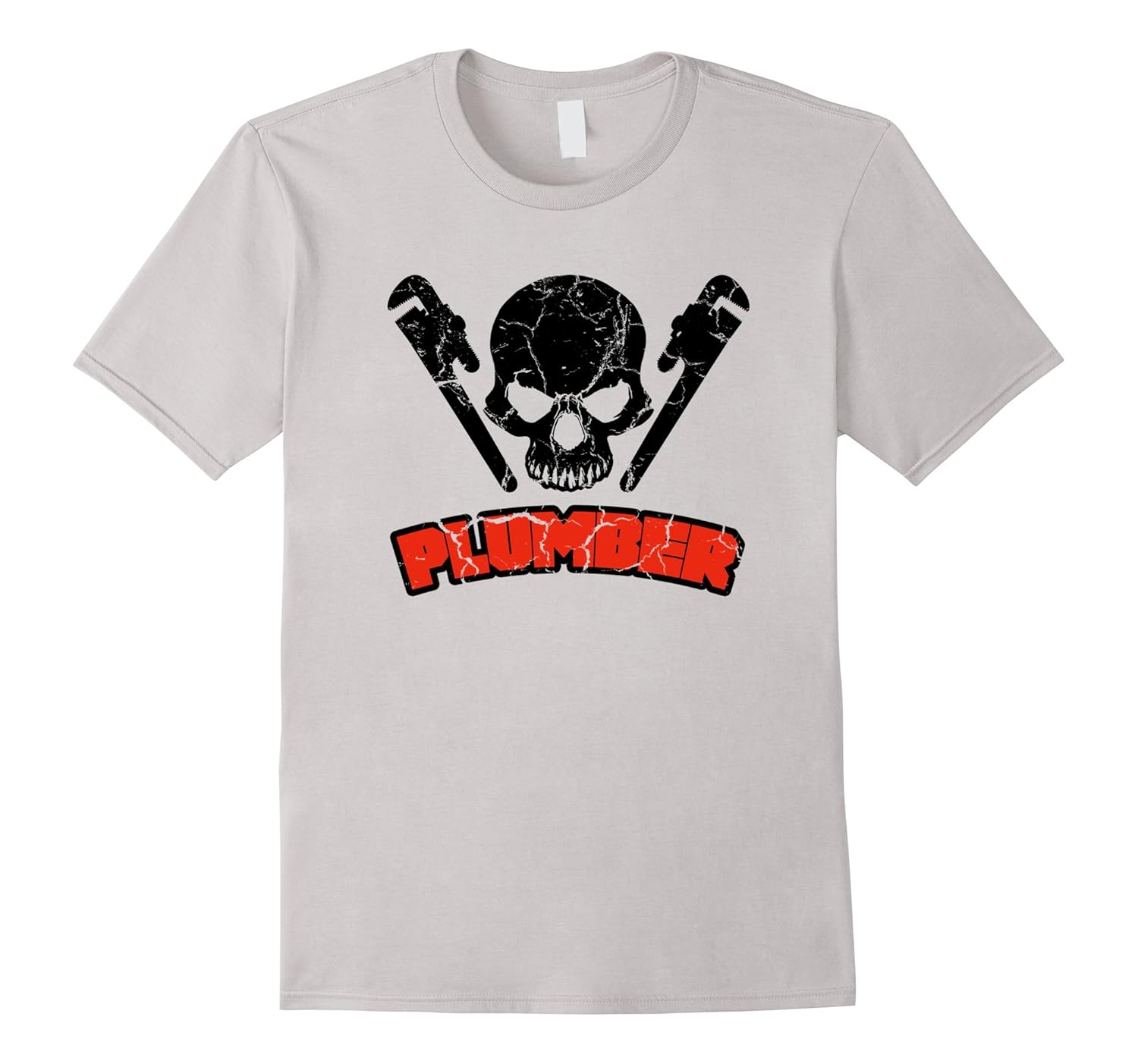 Vintage Skull Plumber T Shirt – Plumbing Shirt-PL – Polozatee