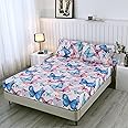 Amazon.com: SDIII Colorful Butterfly Twin Fitted Sheet with 2 ...