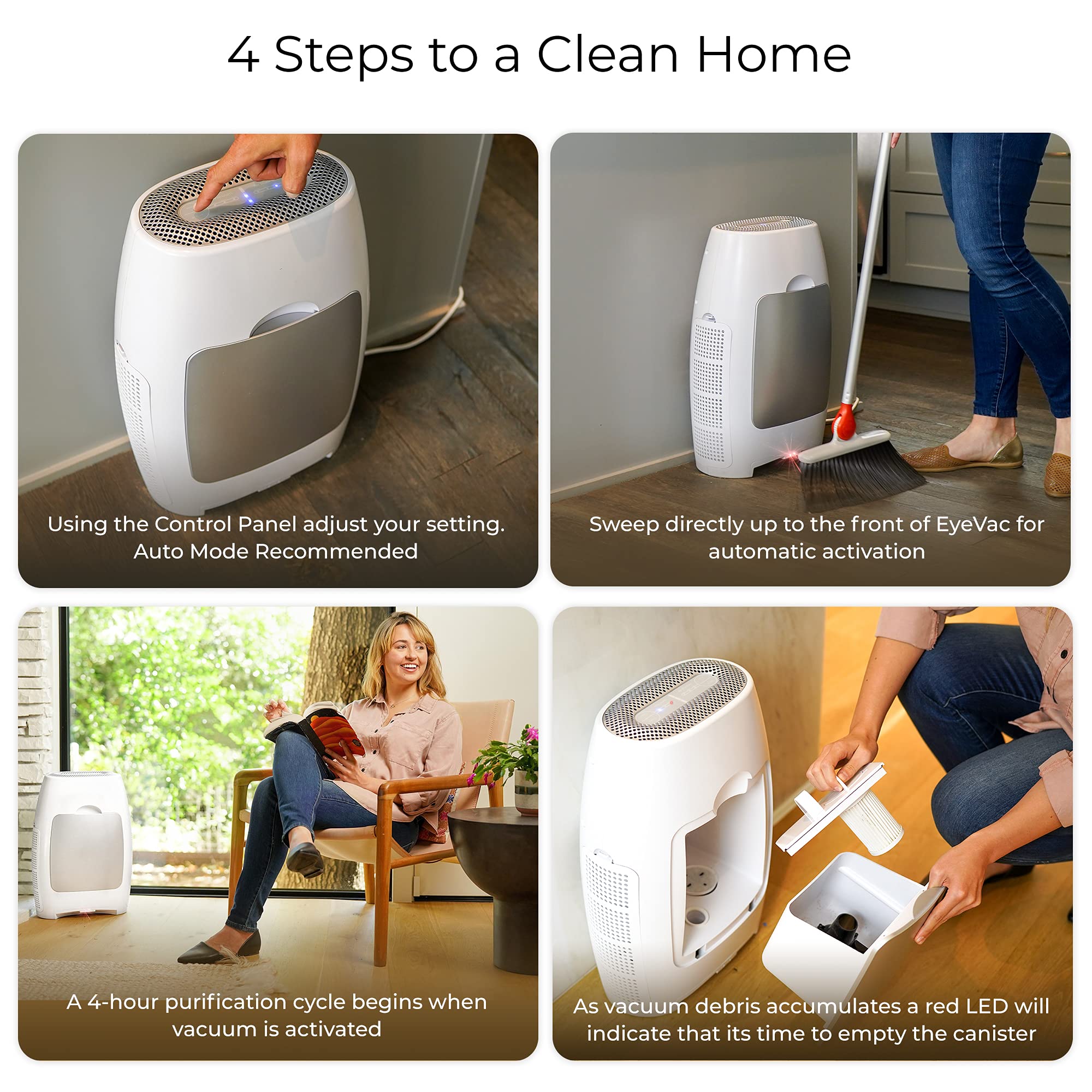 Mua EyeVac Home Air 2-in-1 HEPA Air Purifier & Touchless Vacuum ...
