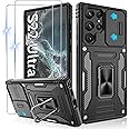 Amazon.com: Gritup for Galaxy-S22-Ultra-Case with Slide Camera Cover + [HD Screen Protector×2 ...