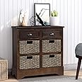 Amazon.com: P PURLOVE Storage Chest Retro Style Storage Cabinet Storage ...