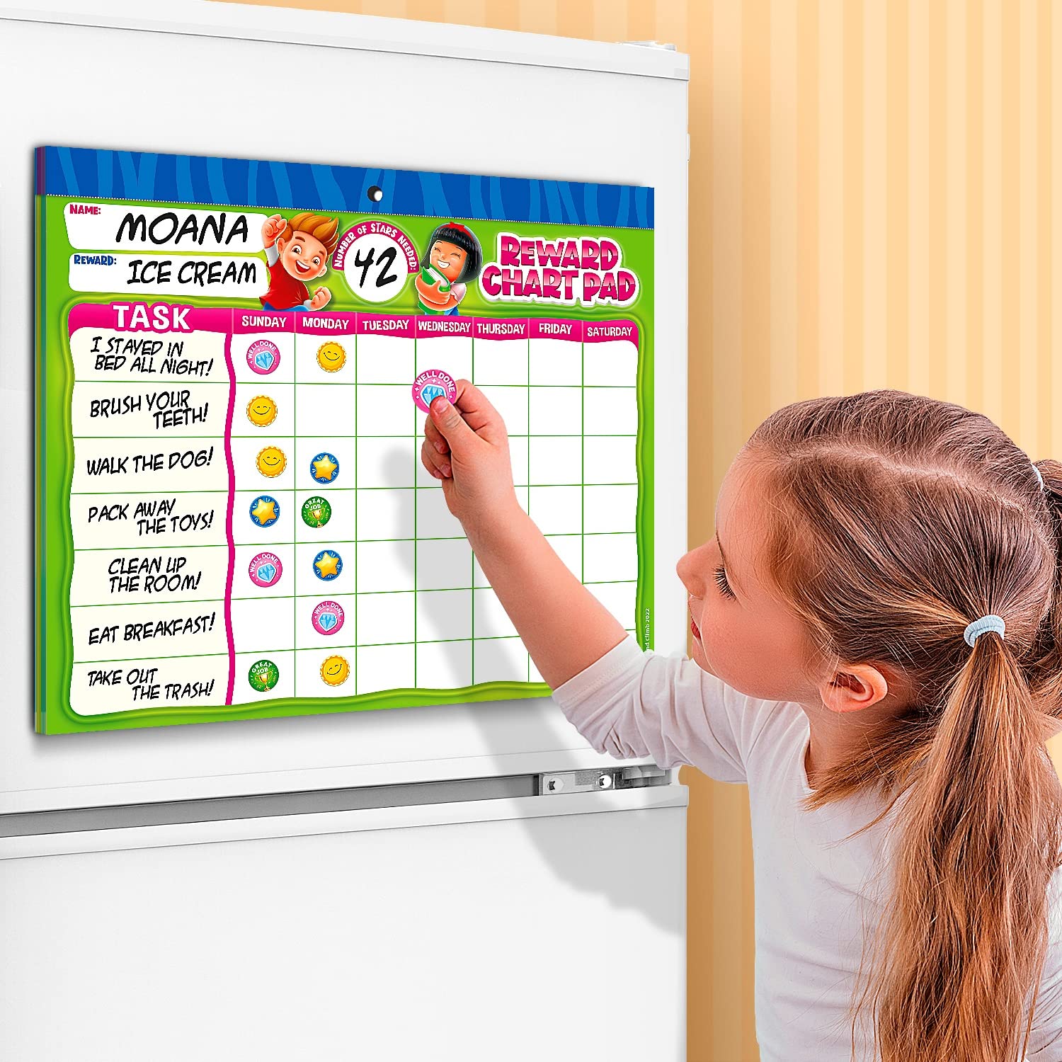 Mua Behavior Reward Chart System - Pad with 26 Chore Charts for Kids ...